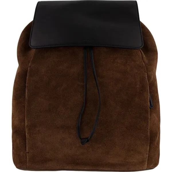 Vince Drayton Suede Flap Backpack