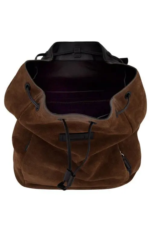 Vince Drayton Suede Flap Backpack