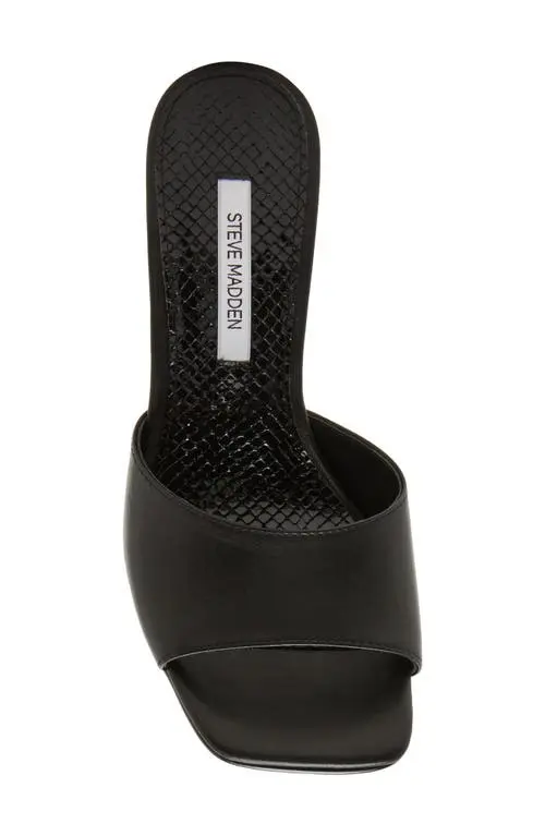 Steve Madden Sia Statement High Heel Slide Sandal - Black
