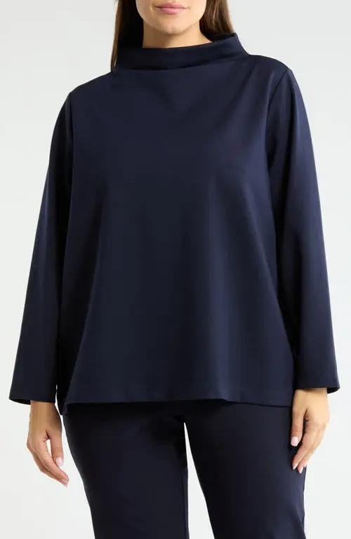 Eileen Fisher Funnel Neck Knit Top