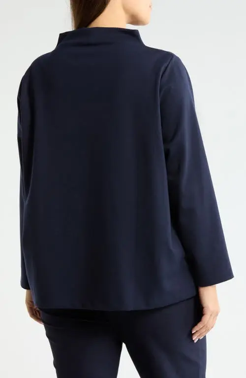 Eileen Fisher Funnel Neck Knit Top