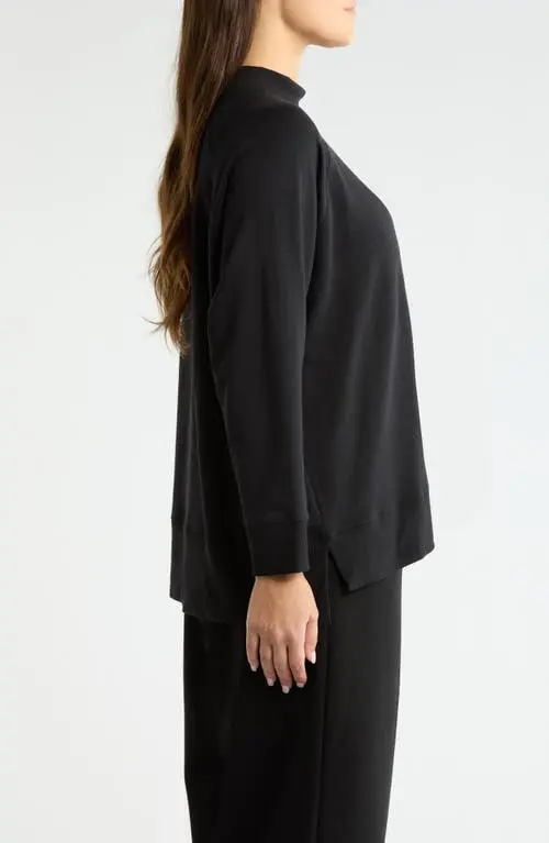 Eileen Fisher Mock Neck Knit Top