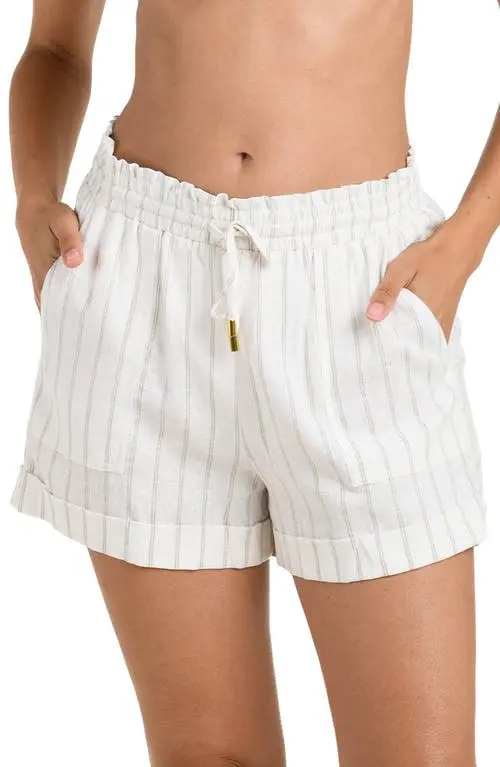 La Blanca Linen-blend Cover-up Shorts