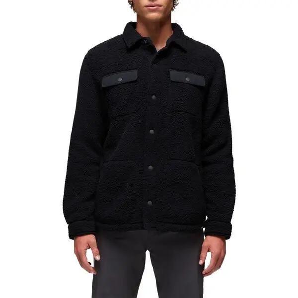 Prana Encinitas Fleece Shirt Jacket - Black