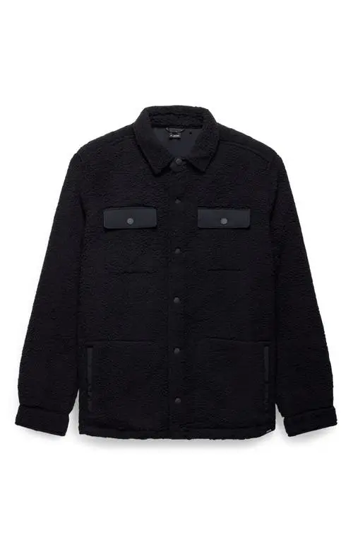 Prana Encinitas Fleece Shirt Jacket - Black