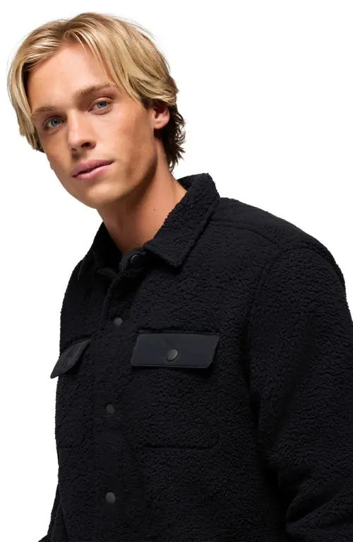Prana Encinitas Fleece Shirt Jacket - Black