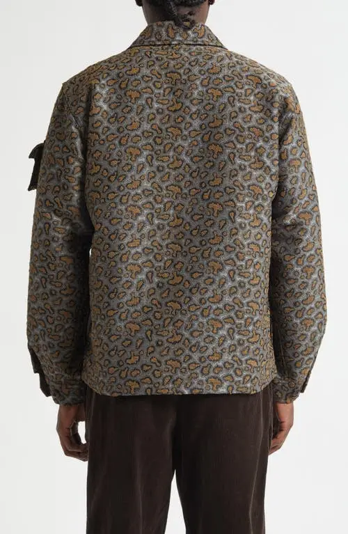 BEAMS Camo Jacquard Shirt Jacket