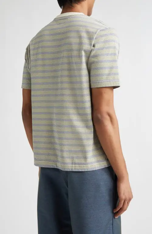 BEAMS Pinstripe Pocket T-shirt