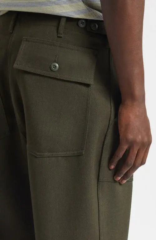 BEAMS Utility Drawstring Waist Wool Trousers