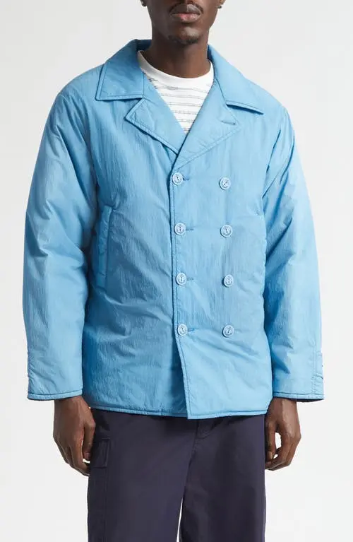 BEAMS P-coat Pigment-dyed Nylon Double-breasted Jacket
