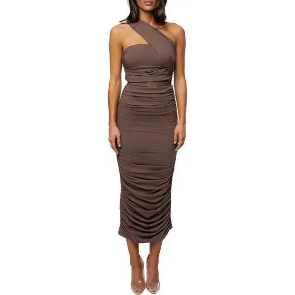 JLUXLABEL Ruched Midi Dress