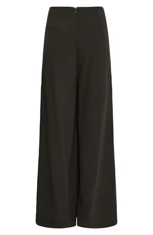 ICHI Pleated Wide Leg Trousers