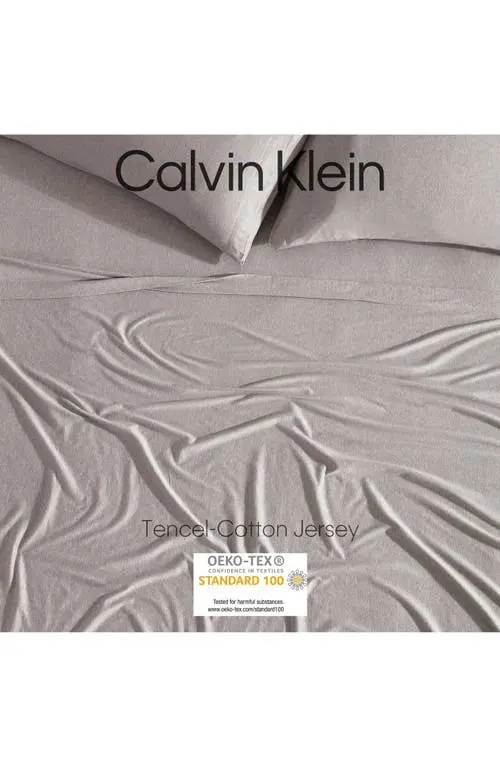 Calvin Klein Modern Mélange Cotton Blend Sheet Set - Medium/dark Brown