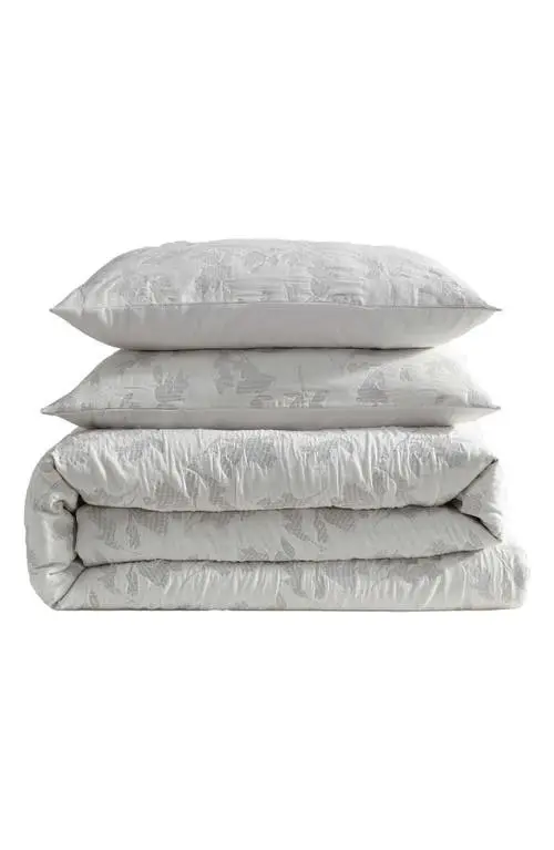 Calvin Klein Cascade Duvet Cover & Shams Set - Light Grey
