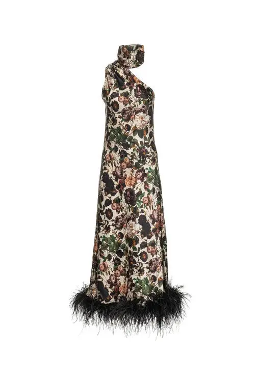 VASILIKI Liya One-shoulder Maxi Dress - Brown