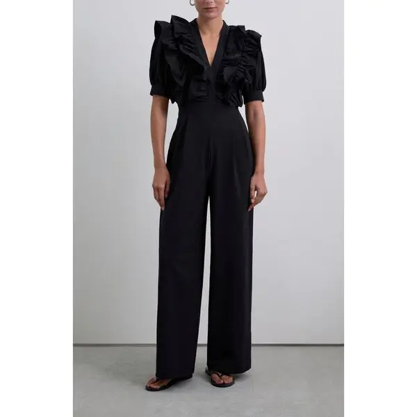 SCALPERS Solid Jumpsuit - Black