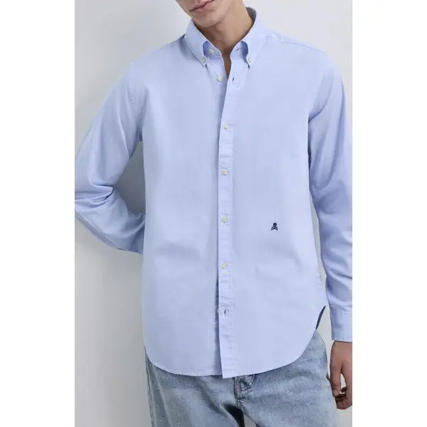 SCALPERS Breda Bd Shirt - Skyblue