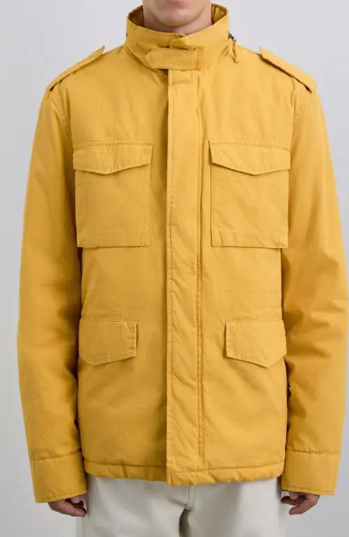 SCALPERS Cotton Military Jacket - Mustard