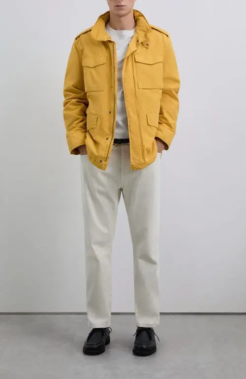 SCALPERS Cotton Military Jacket - Mustard