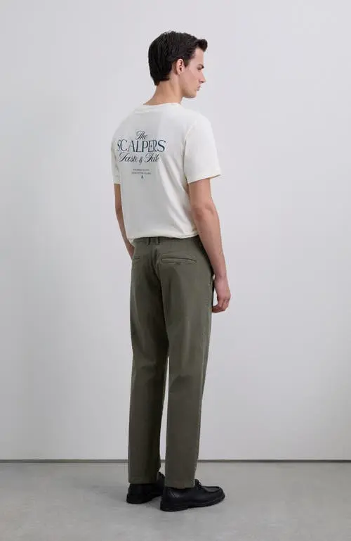 SCALPERS Firenze Relaxed Trousers - Khaki