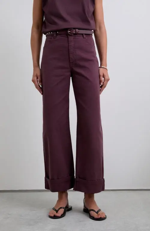 SCALPERS Folded Denim Pant - Purple