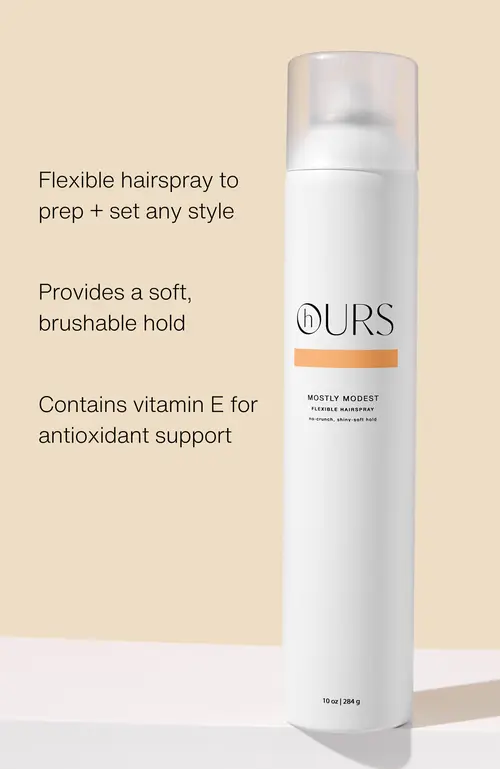 HOURS HAIRCARE Mostly Modest Flexible Hairspray