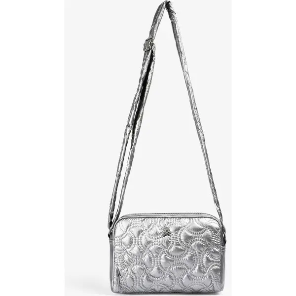 SCALPERS Quilted Crossbody Bag - Silver