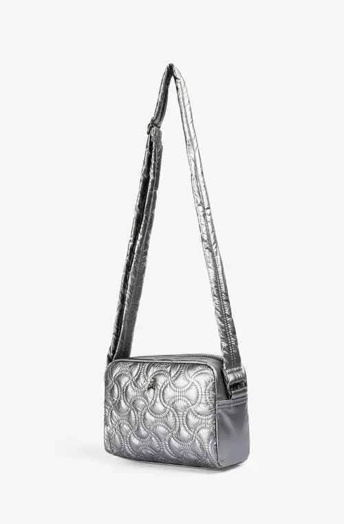 SCALPERS Quilted Crossbody Bag - Silver