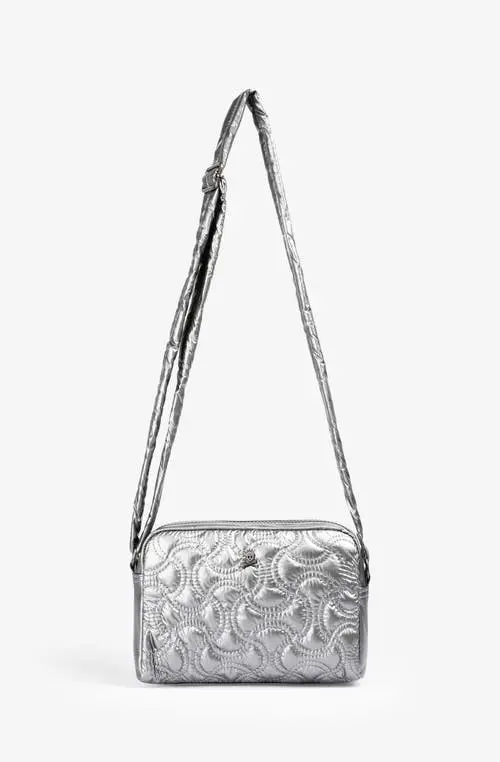 SCALPERS Quilted Crossbody Bag - Silver