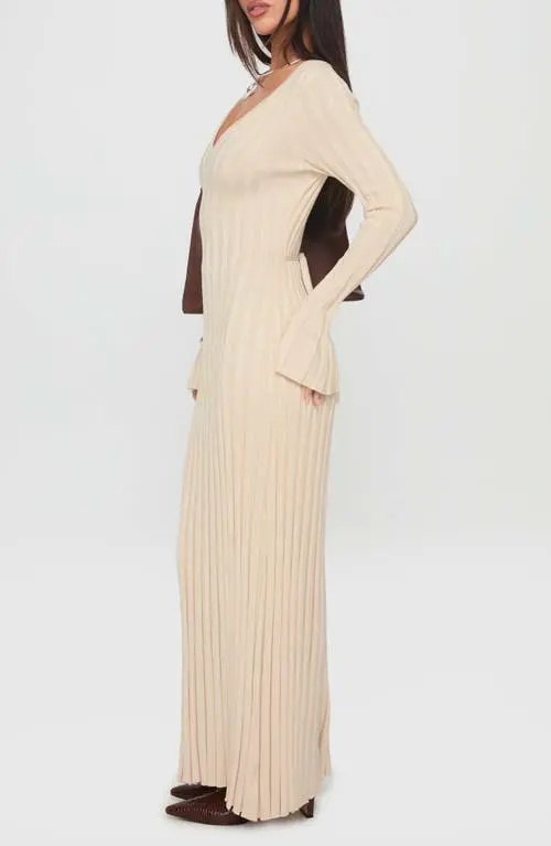 Princess Polly Gratuita Long Sleeve Maxi Sweater Dress