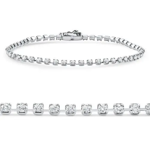 BLISS DIAMOND 2ct Diamond Tennis Bracelet - Platinum