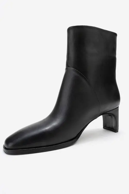 FOREVER & ALWAYS SHOES Nordy Leather Boots - Black