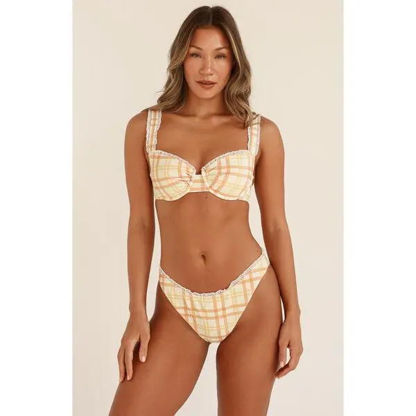 DIPPIN DAISY'S Priscilla Underwire Bikini Top - Rad Plaid