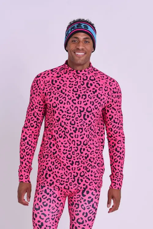 OOSC Baselayer Top - Hotel California Pink Leopard