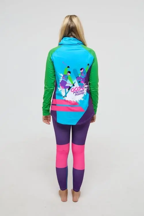OOSC High Neck Baselayer Top - Multi-colour