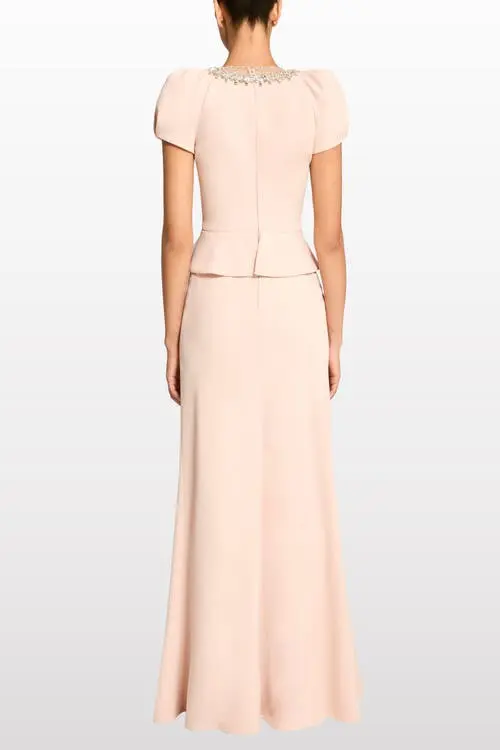 Jenny Packham Nocturne Maxi Dress - Morganite