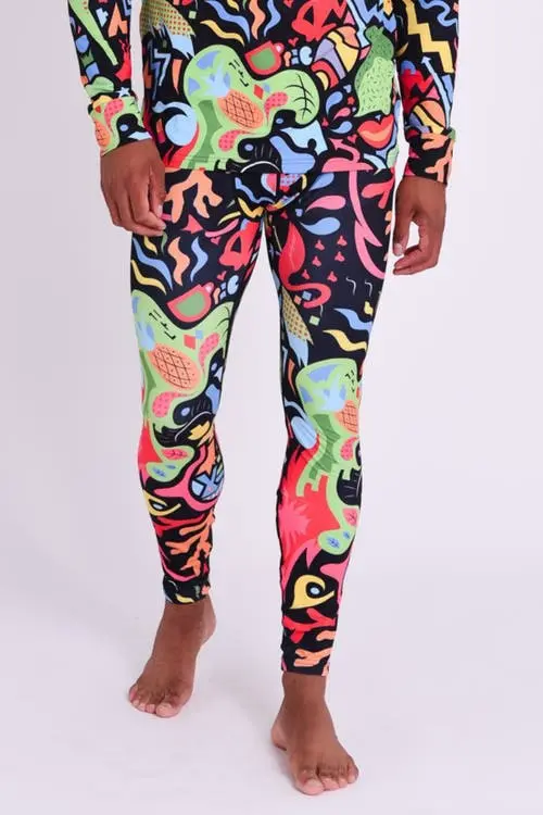 OOSC Printed Baselayer Pants - Multi-colour