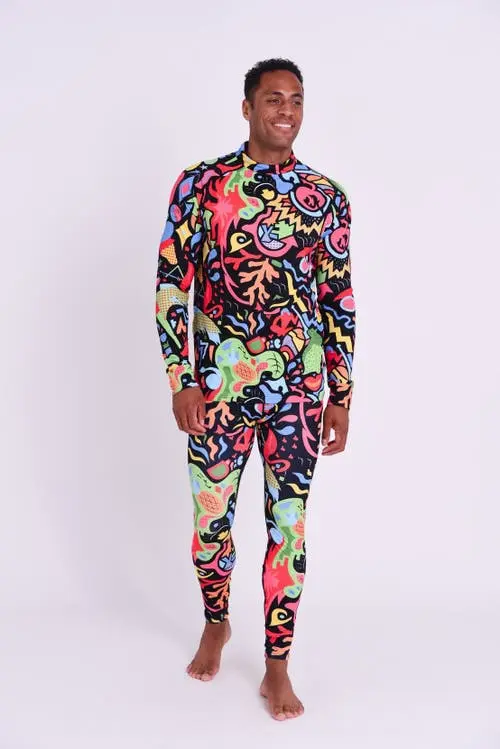 OOSC Printed Baselayer Pants - Multi-colour