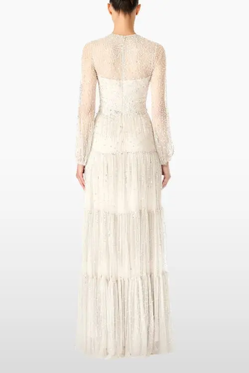 Jenny Packham Tramar Long Dress - Ivory