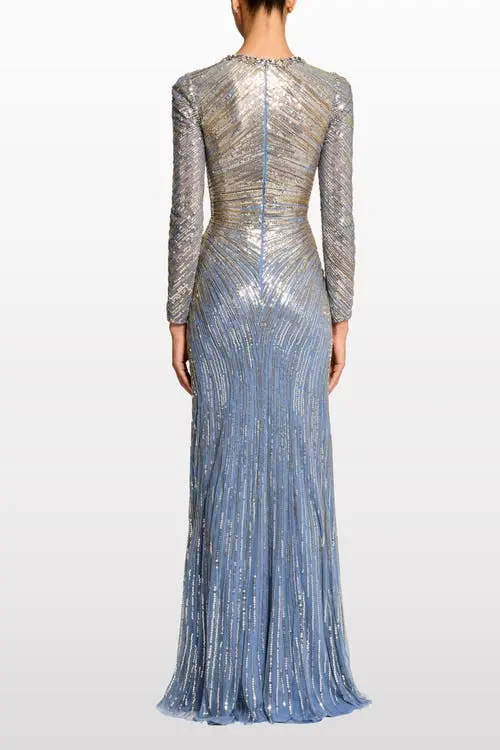 Jenny Packham Wiona Sequin-embellished Gown