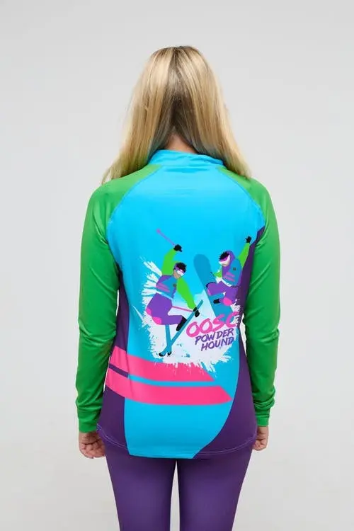 OOSC Baselayer Top Powder Hound - Multi-colour