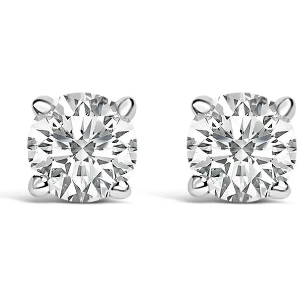 HAUS OF BRILLIANCE 1/2 Ctw Lab Grown Diamond 14k Gold Stud Earrings - White