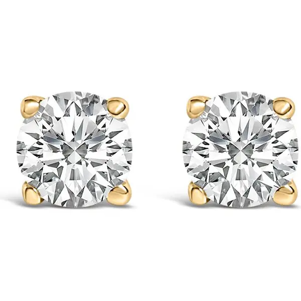 HAUS OF BRILLIANCE 1/2 Ctw Lab Grown Diamond 14k Gold Stud Earrings - Yellow