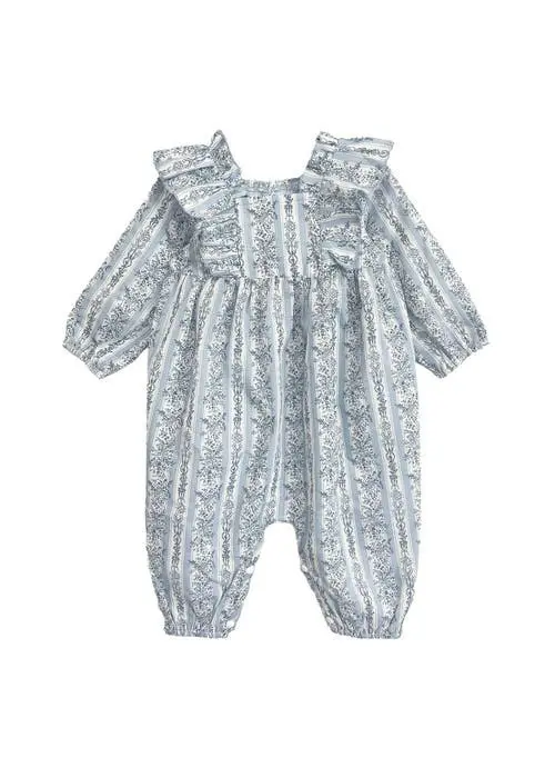 MABEL + HONEY Georgina Romper - Blue