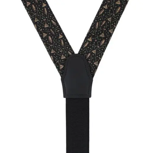 Trafalgar Happy Hour Martini Silk Button-end Suspenders