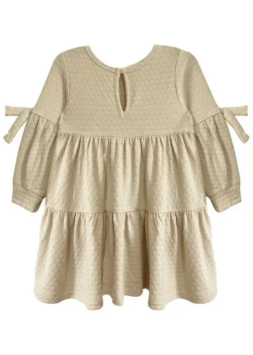 MABEL + HONEY Tiered Dress With Bow Detail