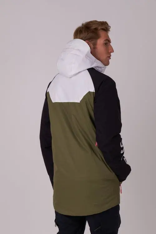 OOSC Snow Park Overhead Ski & Snowboard Jacket - Khaki