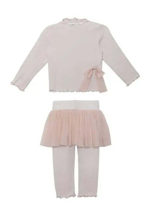 ISOBELLA & CHLOE Ballerina Two-piece Pant Set - Pink