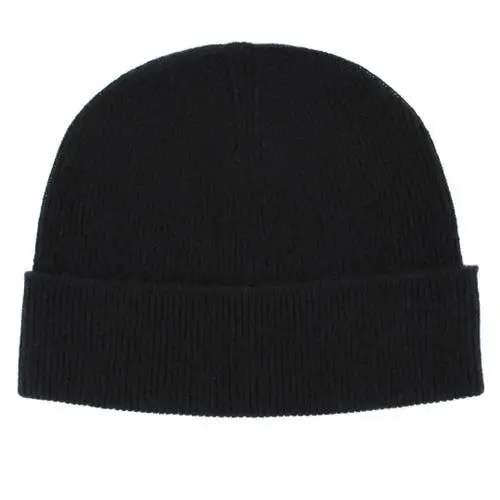Trafalgar Camden Cashmere Micro Ribbed Beanie - Black