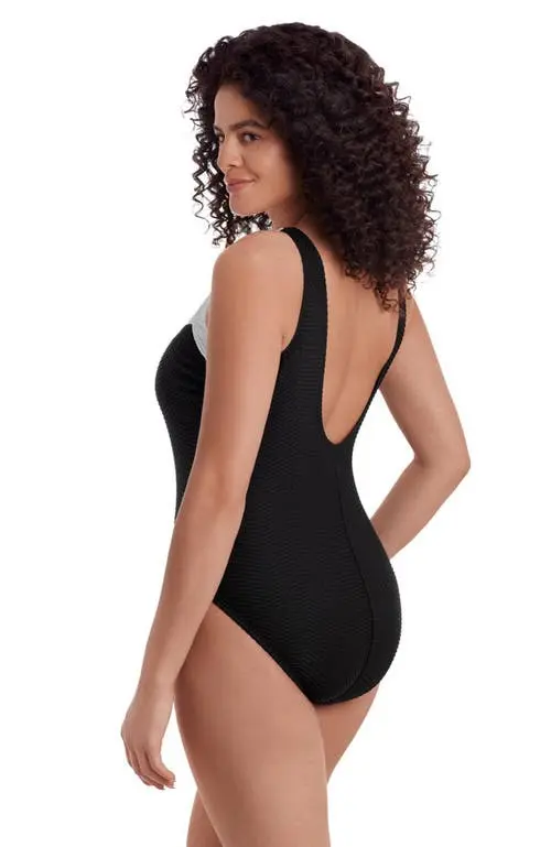 LONGITUDE Sweetheart Inset Tank Long Torso One-piece Swimsuit